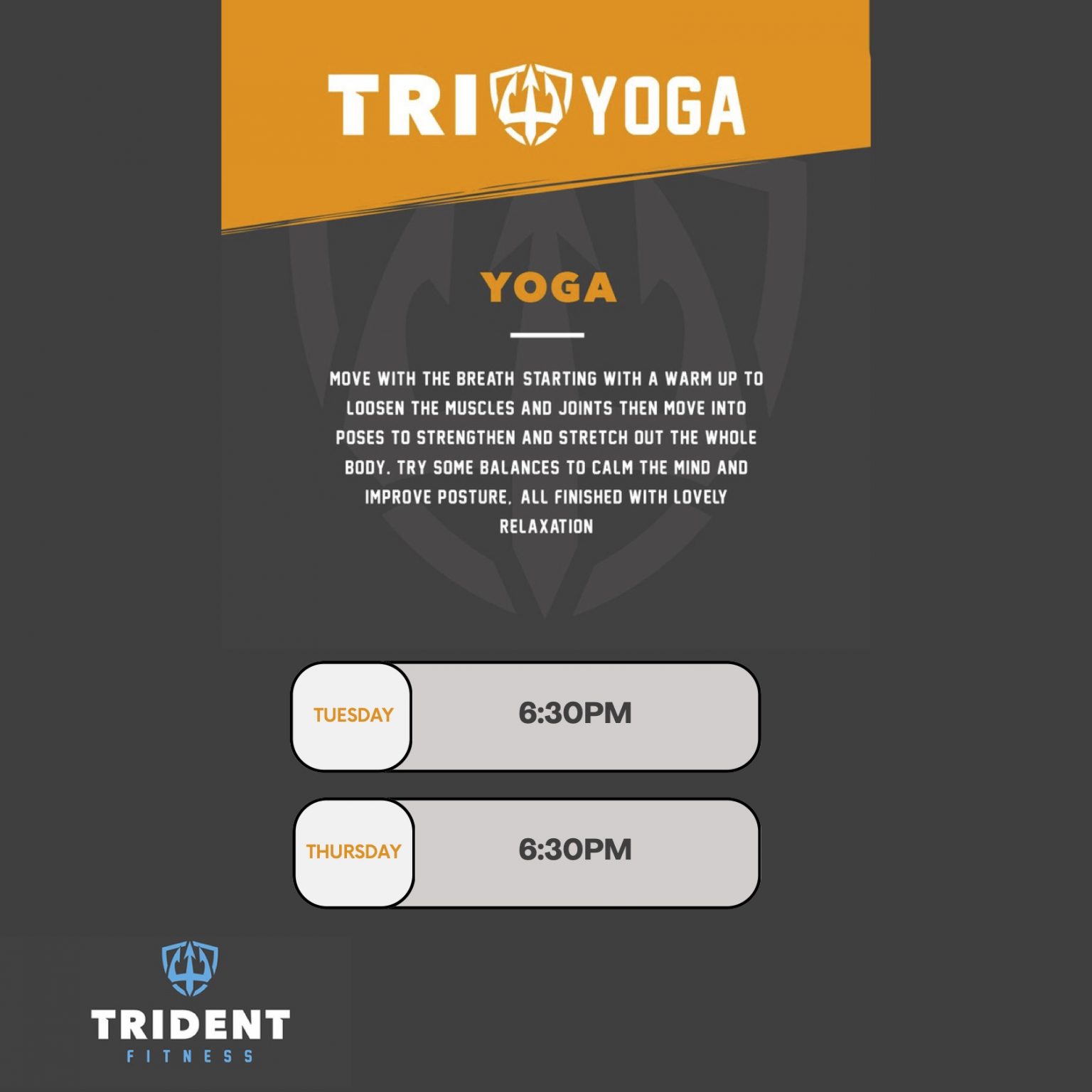 Timetable - Trident Fitness Morley, Leeds